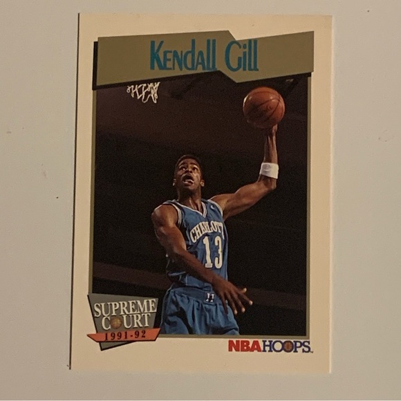 NBA HOOPS | Toys | 991 Nba Hoops Charlotte Hornets Kendall Gill 454 ...